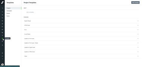 Project Templates Workflow Lytho Support