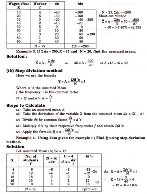 How To Calculate Arithmetic Mean A M In Discrete Series