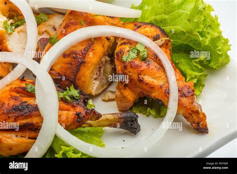 Tandori Chicken Traditional Indian Cuisine Stock Photo Alamy