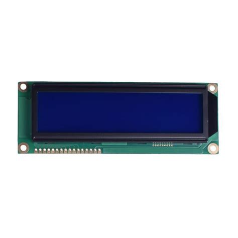 16x2 Lcd Character Module Grayy Blue Monochrome Display With Mcu