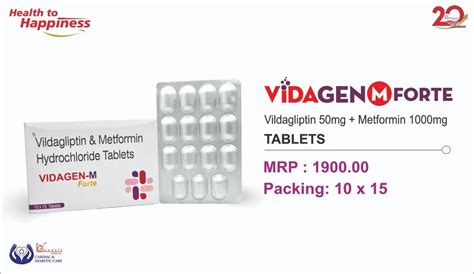 Vildagliptin 50mg Metformin 1000 Mg Tablet At ₹ 1900 In Mohali Id
