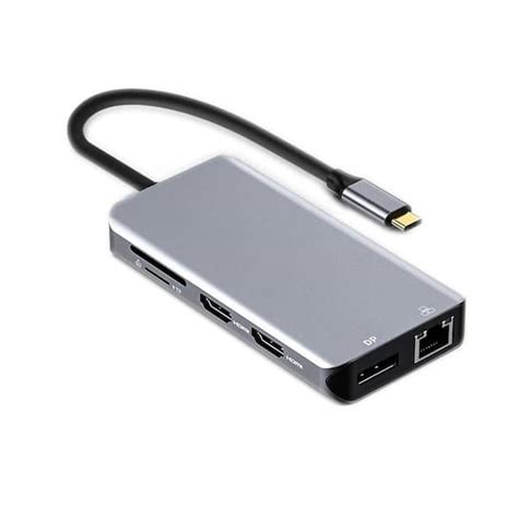 Lukyamzn 6 Ports Usb Hub 3 0 Usb C A Hub With 3 Usb A 3 0 2 Usb C 3 0 1 Usb C Dc 5v Port