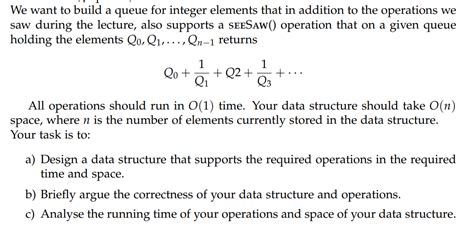 Solved We Want To Build A Queue For Integer Elements That In