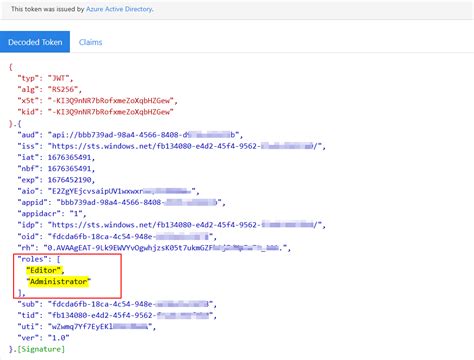 C How Do I Get Azure Active Directory App Roles To Show In Claims Stack Overflow