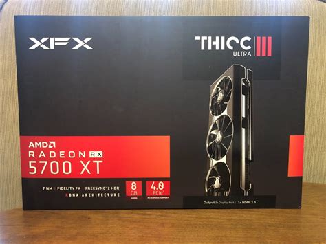 Used Xfx Thicc Iii Ultra Amd Radeon Rx 5700 Xt 8gb Gddr6 Graphics Card Ubb Threads