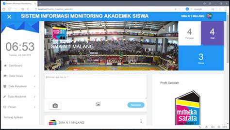 Sistem Informasi Monitoring Akademik Sekolahreadmemd At Master