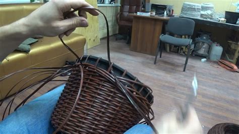 Кашпо из ротанга своими руками эпизод №6 продолжаем косичку Youtube