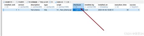 Flyway的校验原理flyway 我sql是已经执行对了 如何配置输入新的和旧的checksum Csdn博客