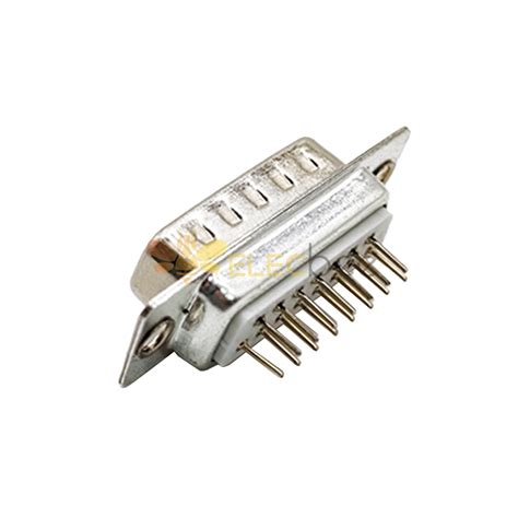 15 Pin D Sub Male Stamped Pin 2 Row Connector Plug Db 15 Chassis Mount