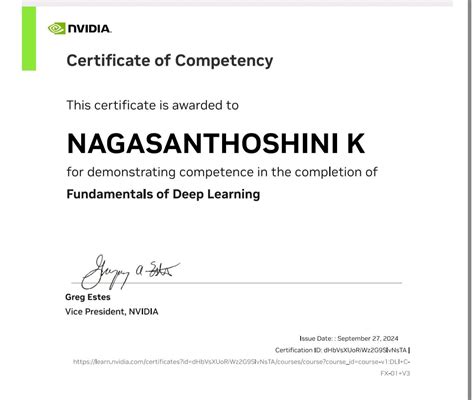naga santhoshini on linkedin deeplearning ai nvidia