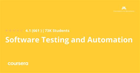 Software Testing And Automation Coursera