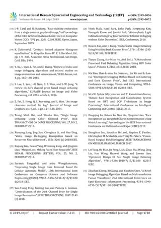 IRJET A Comprehensive Study On Image Defogging Techniques PDF