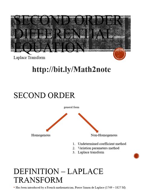 Chapter 2 Part 4 Pdf Laplace Transform Ordinary Differential Equation