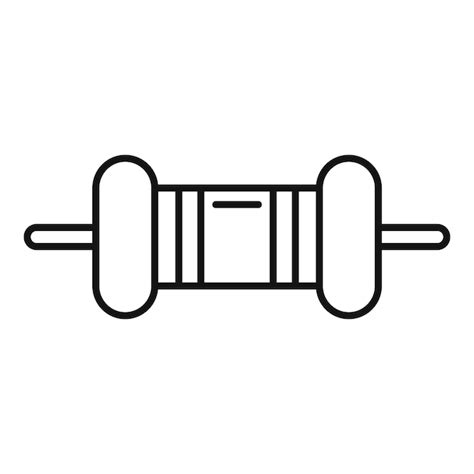 Premium Vector Resistor Component Icon Outline Vector Electrical Circuit Energy Board