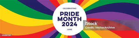 프라이드의 달 배너 프라이드 무지개 배경 와 프라이드 달 디자인 요소 와 화려한 자부심 깃발 배너 배경입니다 0명에 대한 스톡 벡터 아트 및 기타 이미지 Istock