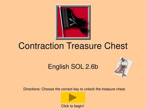 PPT Contraction Treasure Chest PowerPoint Presentation Free Download ID