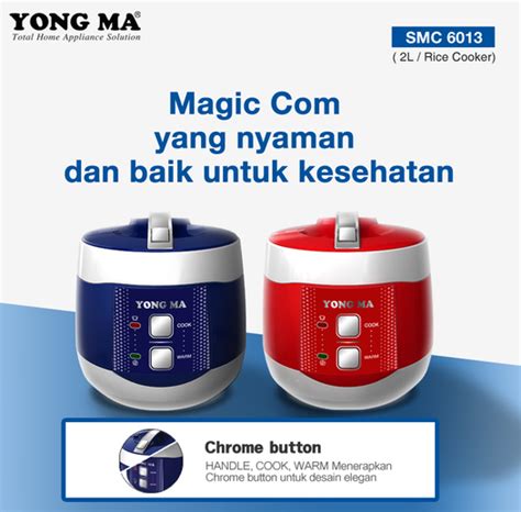 Jual Yong Ma Manual Rice Cooker Eco Ceramic 3in1 2 L Smc 6013 Smc6013 Merah Wahana