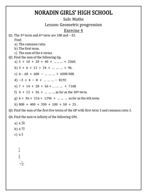 Exercise 4 Form Two 1 Pdf