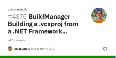 Buildmanager Building A Vcxproj From A Net Framework Project Using The Sdk Style · Issue