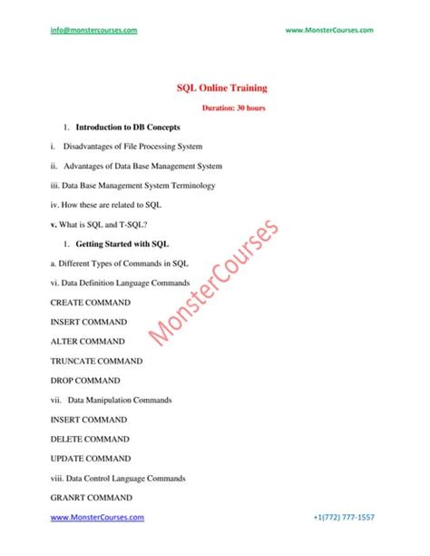 Pl Sql Online Training Pdf