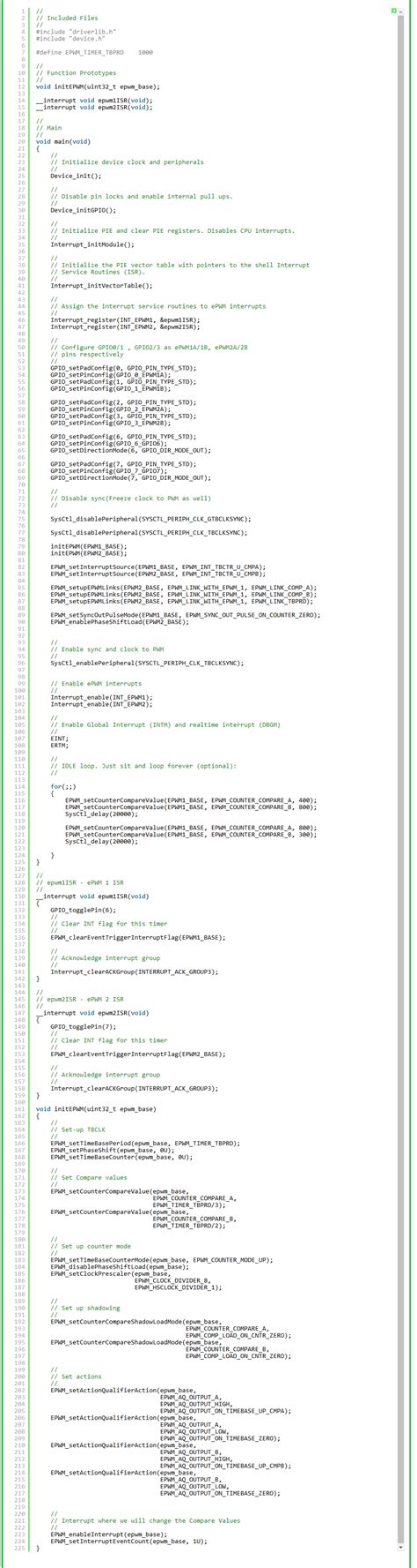 Tms320f28379d：如何触发对cmpa和cmpb事件的epwm中断？ C2000™︎ 微控制器论坛 C2000 微控制器