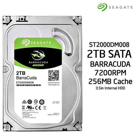 2 Tb Hdd ฮาร์ดดิสก์ Seagate Barracuda 35 7200rpm Sata3