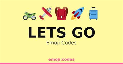 Lets Go Emoji Codes ️🌴 — 58 Combinations To Copy And Paste