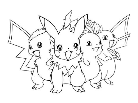 Pikachu Evolution Coloring Page Printable 2025