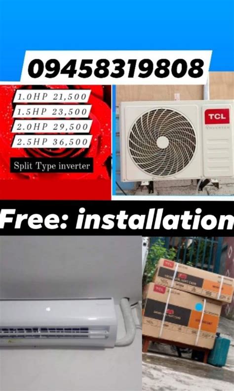 Tcl Split Type Aircon Inverter TV Home Appliances Other Home Appliances On Carousell