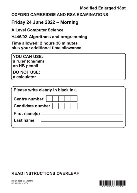 h446 02 qp a4 18pt jun22 read instructions overleaf modified enlarged