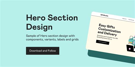 hero section sample design figma