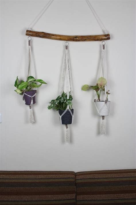 Підвісне кашпо макраме — ціна 1000 грн у каталозі Кашпо Купити товари для дому та побуту за