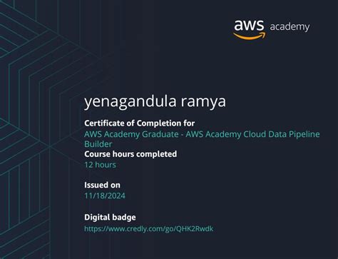 yenagandula ramya on linkedin aws cloudcomputing datapipelines cloudinfrastructure