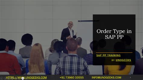 Order Type In SAP PP