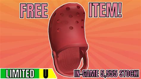 FREE IN GAME LIMITED HOW TO GET THE CROC ON YOUR HEAD RED IN CROCS WORLD TYCOON ROBLOX