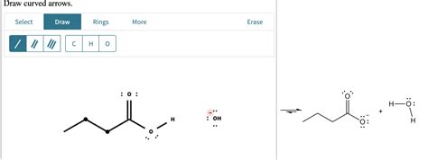 Solved Draw curved arrows Select Draw Rings More Erase с H Chegg com