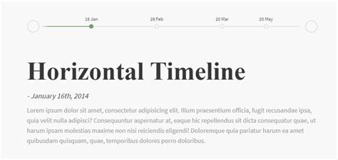 CSS Timeline Top HTML Timeline Design