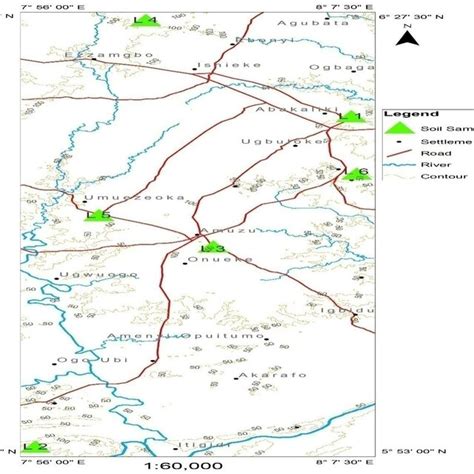 Map Showing The Sampling Location Download Scientific Diagram