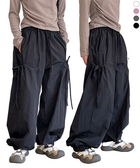 가을신상 리본 포켓 와이드 카고 팬츠4colors 에이블리