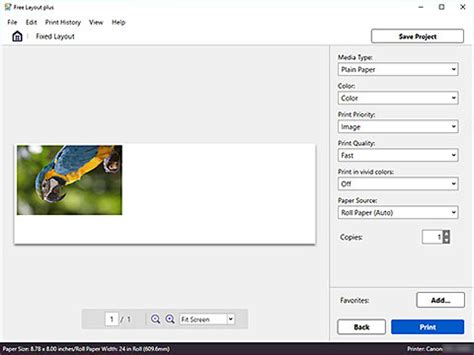 Canon ImagePROGRAF Manuals Windows Software Free Layout Plus Guide Print From Print History
