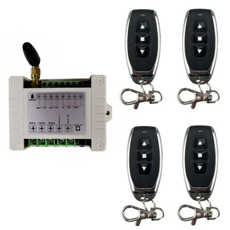 nagy teljesítményű 110v 220v ac 10a motor vezeték nélküli távirányító kapcsoló görgős exponáló