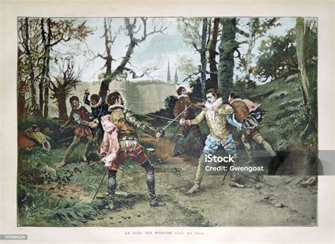 The Duel Of The Mignons Stock Illustration Download Image Now