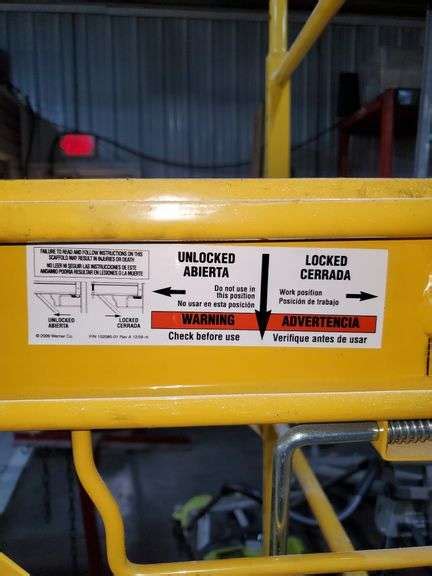 Werner Srs 72 Rolling Scaffolding Baer Auctioneers Realty Llc