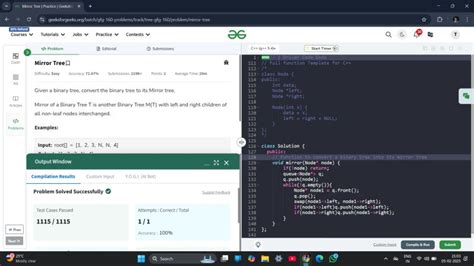 Binarytree Gfg160 Bfs Geekstreak2024 Trinadh Poli