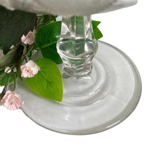 Antique Eapg Clear Glass Pedestal Bowl W Ornate Finial On Lid Covered Lidded Compote W