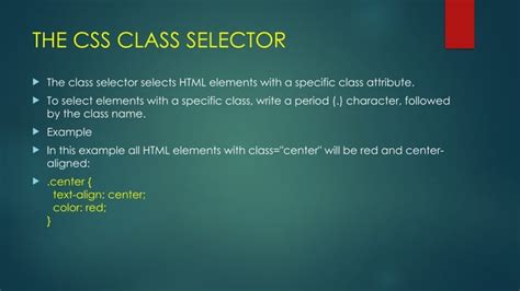 Css Selectors And Their Types And Their Examples In Csspptx