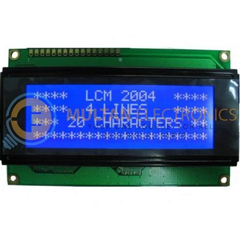 2004a 20x4 lcd module character display multan electronics
