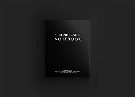 Second Grade Notebook Black — Schoolnest