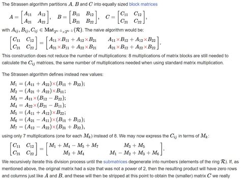 Strassen Algorithm Implementation In C In Linear Algebra The Strassen Algorithm Named After