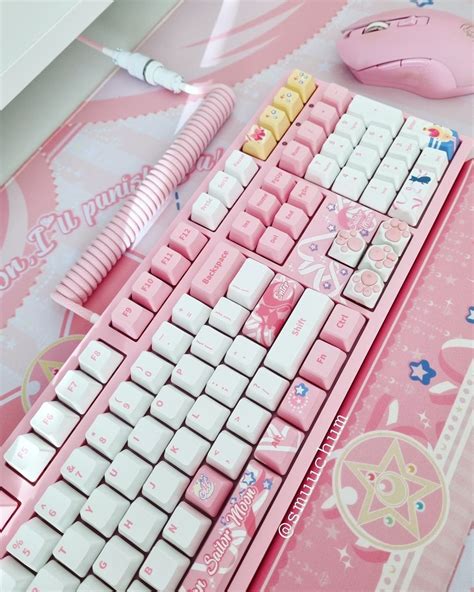 Pink Sailor Moon Keyboard Keyboard Sailor Moon Wallpaper Gamer Room